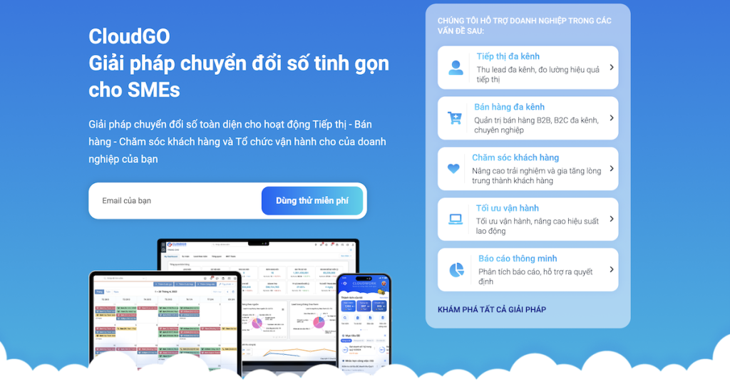 CloudGO - Giải pháp chuyển đổi số tinh gọn
